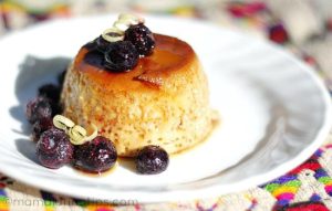 Blueberry Lemon Flan • Mama Latina Tips