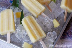 Refreshing Pineapple-Ginger Popsicles • Mama Latina Tips