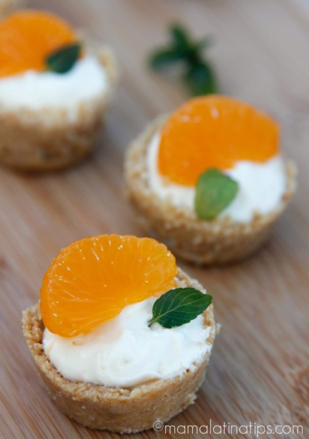 Mandarin Orange No-Bake Tarts • Mama Latina Tips