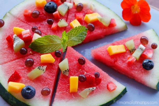 Watermelon Pizza • Mama Latina Tips