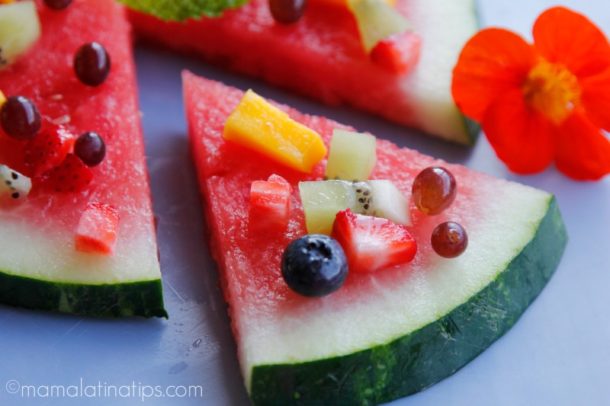 Watermelon Pizza • Mama Latina Tips