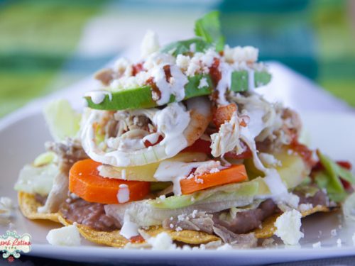 Tostadas De Pollo Receta