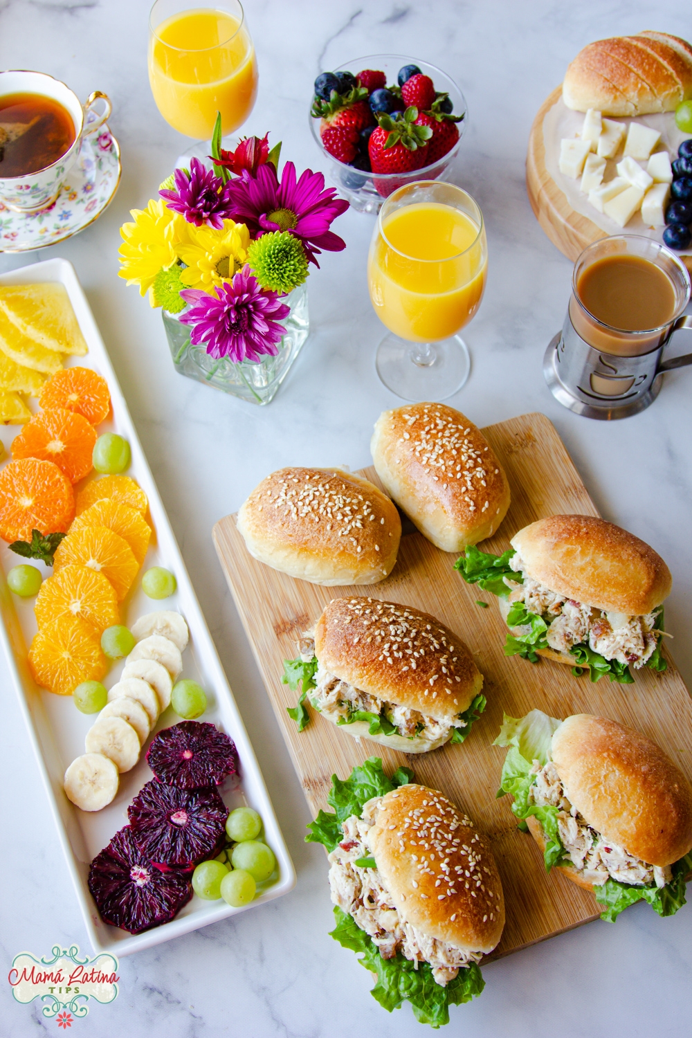 Macadamia Bacon Chicken Salad with Date Sandwiches • Mama Latina Tips