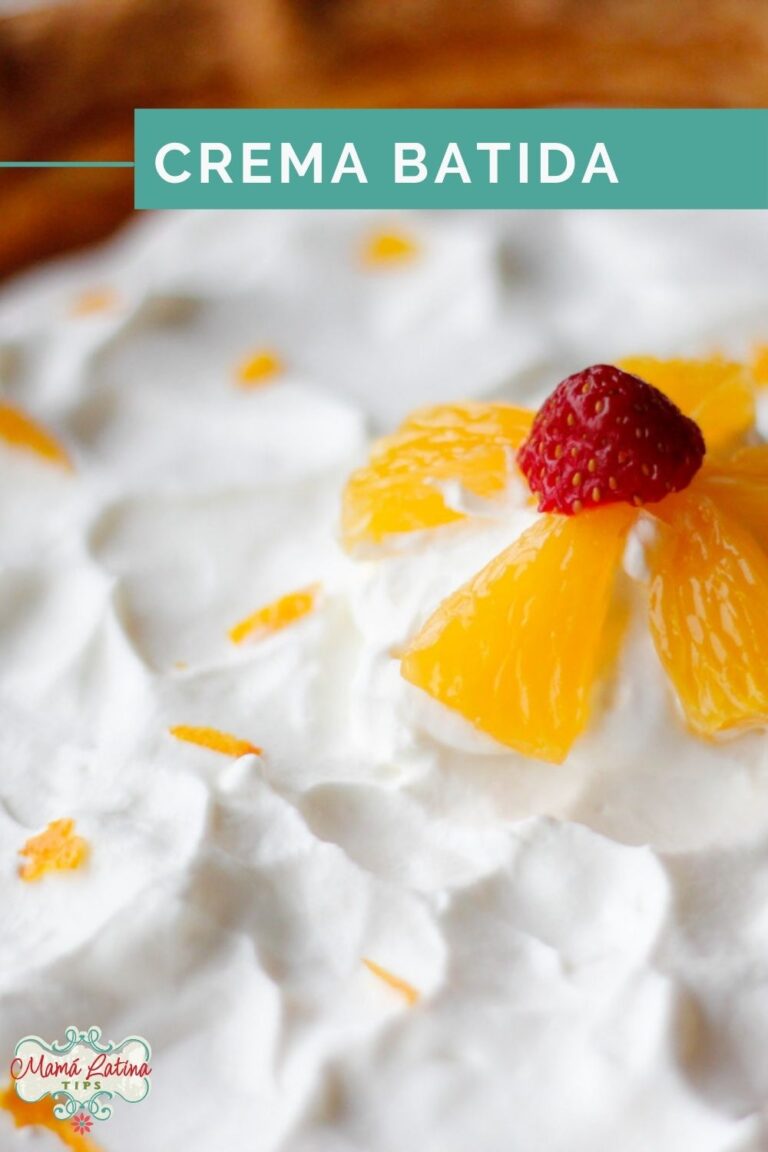 Crema Batida Casera (Whipped Cream) • Mama Latina Tips