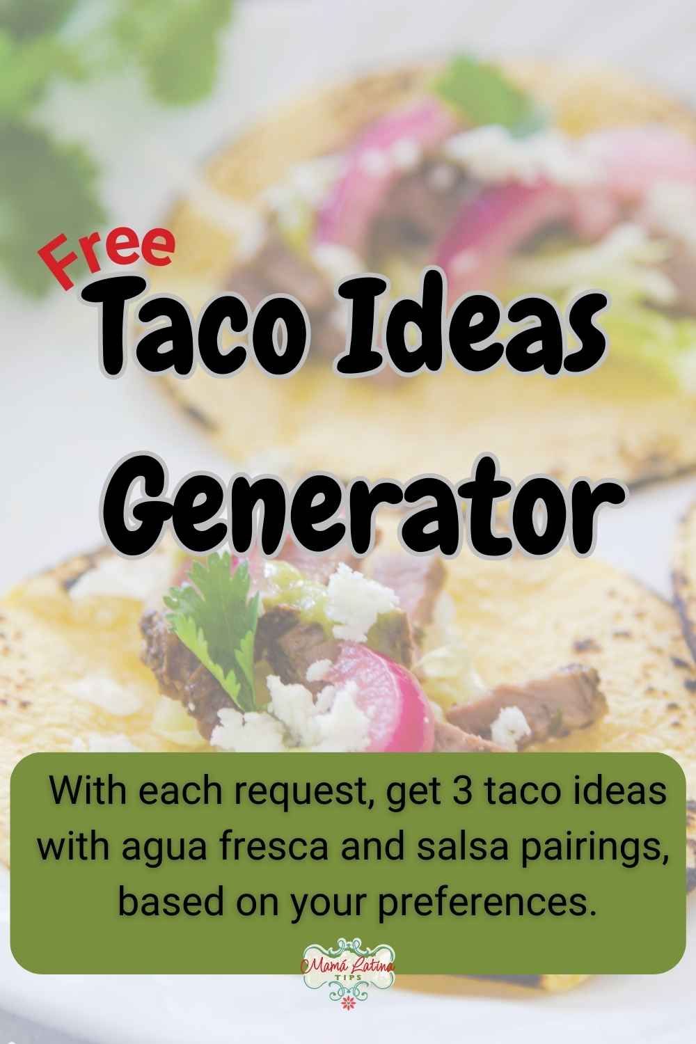 Taco Recipe Idea Generator (with Pairings) • Mama Latina Tips